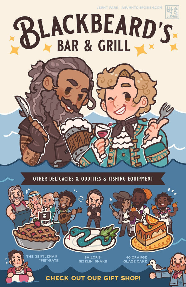 OFMD Blackbeard's Bar And Grill Print – A Sunny Disposish